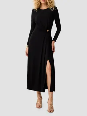 Ramy Brook Piper Velvet Wrap Gown