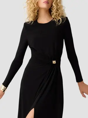 Ramy Brook Piper Velvet Wrap Gown