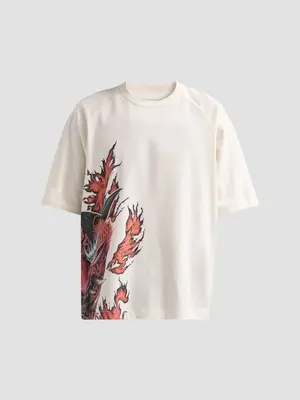 ADIDAS Y-3 Y-3 X Adidas Gfx Graphic Cotton T-shirt - Cloud White