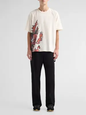 ADIDAS Y-3 Y-3 X Adidas Gfx Graphic Cotton T-shirt