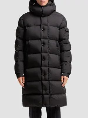 Moncler Hanoverian Hooded Long Down Jacket