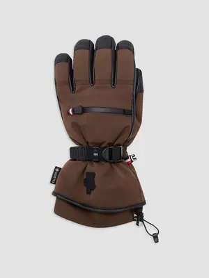 Moncler Padded Gloves - Brown