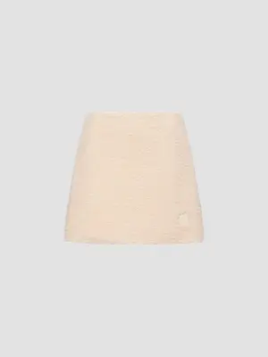 Moncler Teddy Mini Skirt - Ivory