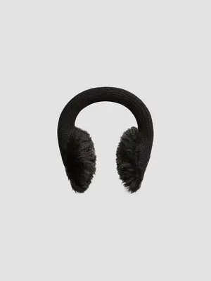 Moncler Wool Earmuffs - Black