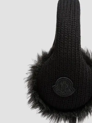 Moncler Wool Earmuffs - Black