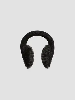Moncler Wool Earmuffs - Black