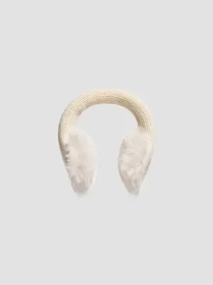 Moncler Wool Earmuffs - White Ivory