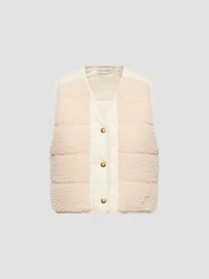 Moncler Fluffy Teddy Padded Gilet