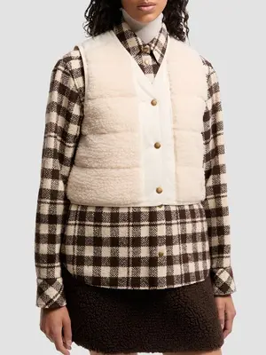 Moncler Fluffy Teddy Padded Gilet