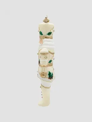 JAY STRONGWATER Holiday Poinsettia Nutcracker Christmas Ornat