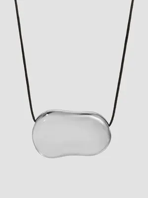HEAVEN MAYHEM Julia Goldtone Or Silvertone Pendant Necklace - Black Silver