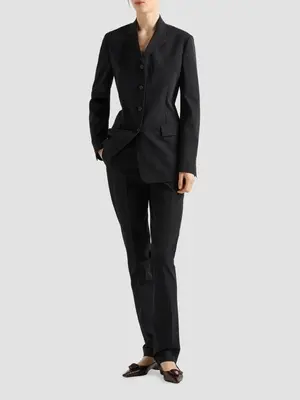Prada Single-breasted Techno Stretch Jacket
