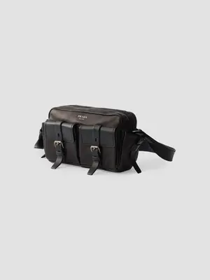 Prada Route Leather Shoulder Bag