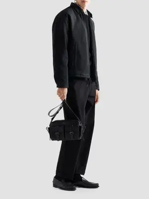 Prada Route Leather Shoulder Bag
