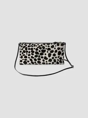 Prada Small Printed Calf Hair Leather Shoulder Bag