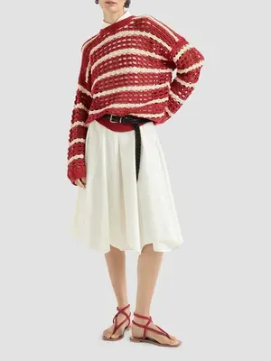 Brunello Cucinelli Cotton Marina Net Sweater