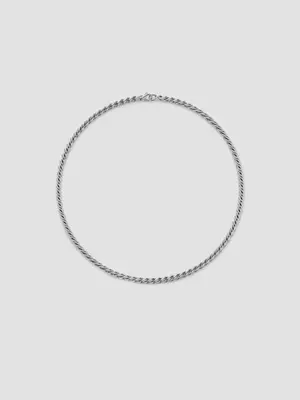 David Yurman Sculpted Cable Chain Necklace In Sterling 5.7mm
