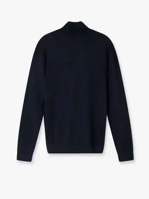 BOSS Half-zip Cardigan In Wool, Silk And Cashmere