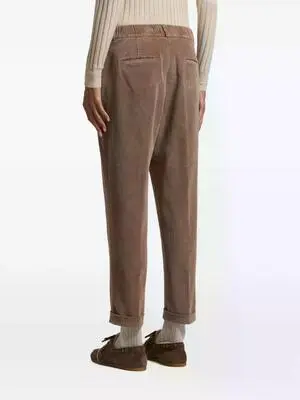 Peserico Corduroy Turn-up Tapered Trousers