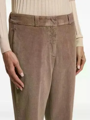 Peserico Corduroy Turn-up Tapered Trousers
