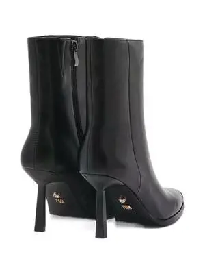 TWENTY FOURHAITCH Yshen Metal-toe Square-toe Ankle Boots