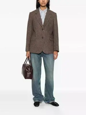 Gant Houndstooth-pattern Blazer - Brown