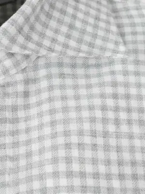 VINCENZO DI RUGGIERO Gingham-check Long-sleeve Shirt