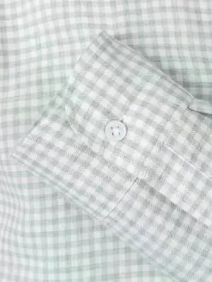 VINCENZO DI RUGGIERO Gingham-check Long-sleeve Shirt