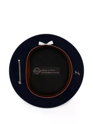 LAROSE PARIS Zip-detail Embroidered Beret