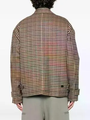 INLINUM Check-pattern Button-up Jacket