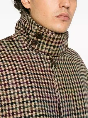 INLINUM Check-pattern Button-up Jacket