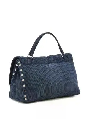 ZANELLATO Small Postina Stud-embellished Corduroy Tote Bag