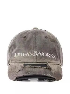 SAINT MXXXXXX X Dreamworks Embroidered Distressed Cap - Grey