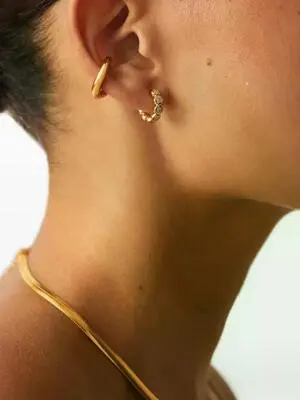 MISSOMA Tennis Cubic Zirconia Hoop Earrings