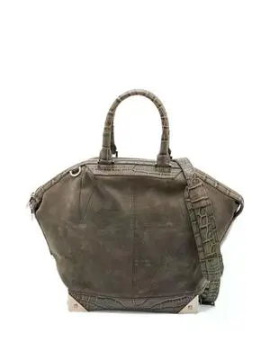 Alexander Wang Emile Croc-embossed Tote Bag - Grey