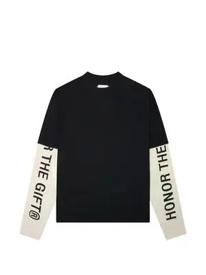 HONOR THE GIFT Honor Layered-sleeve T-shirt - Black