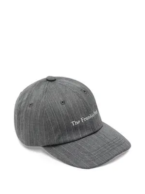 THE FRANKIE SHOP Frankie Baseball Cap Charcoal/white Pinstripe