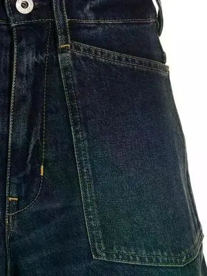 Kenzo Logo-patch Denim Shorts