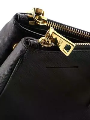 Prada Double Zip Lux Saffiano Leather Xl Tote Bag