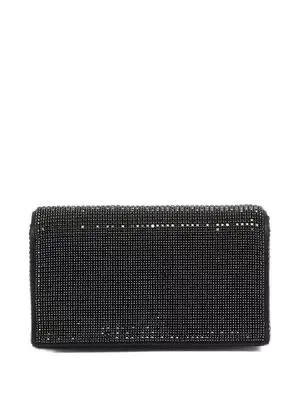 TWENTY FOURHAITCH Crystal-embellished Clutch Bag - Black