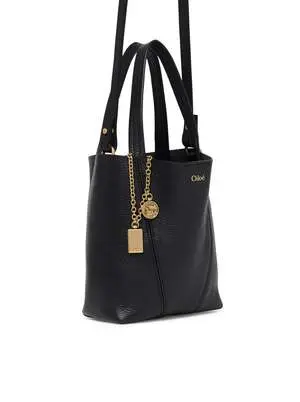 Chloé Spin Small Tote Bag In Grainy Leather