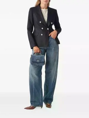 ZANELLATO Baby Postina Corduroy Tote Bag - Blue