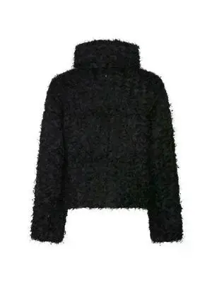 Mackage Feather-effect Funnel-neck Jacket - Black