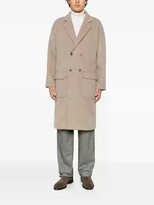 OFFICINA SARTORIALE Double-breasted Notched-lapels Coat