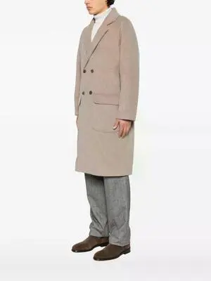 OFFICINA SARTORIALE Double-breasted Notched-lapels Coat