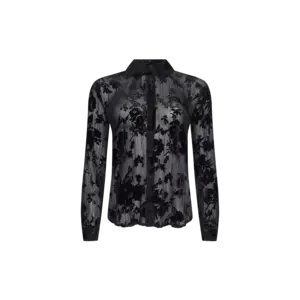 L'AGENCE Laurent Velvet Blouse Top