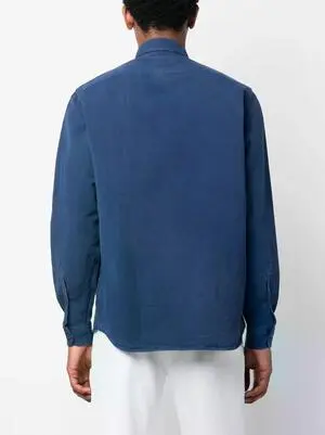 FAY Logo-embroidered Oxford Shirt