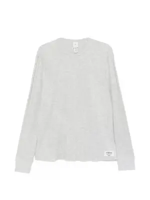 SKIMS Waffle-knit Long-sleeve Sweatshirt - Grey