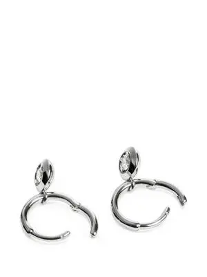 Monica Vinader Round Diamond Huggie Earrings