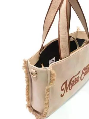 MARC ELLIS M Buby Logo-embroidered Fringed Tote Bag